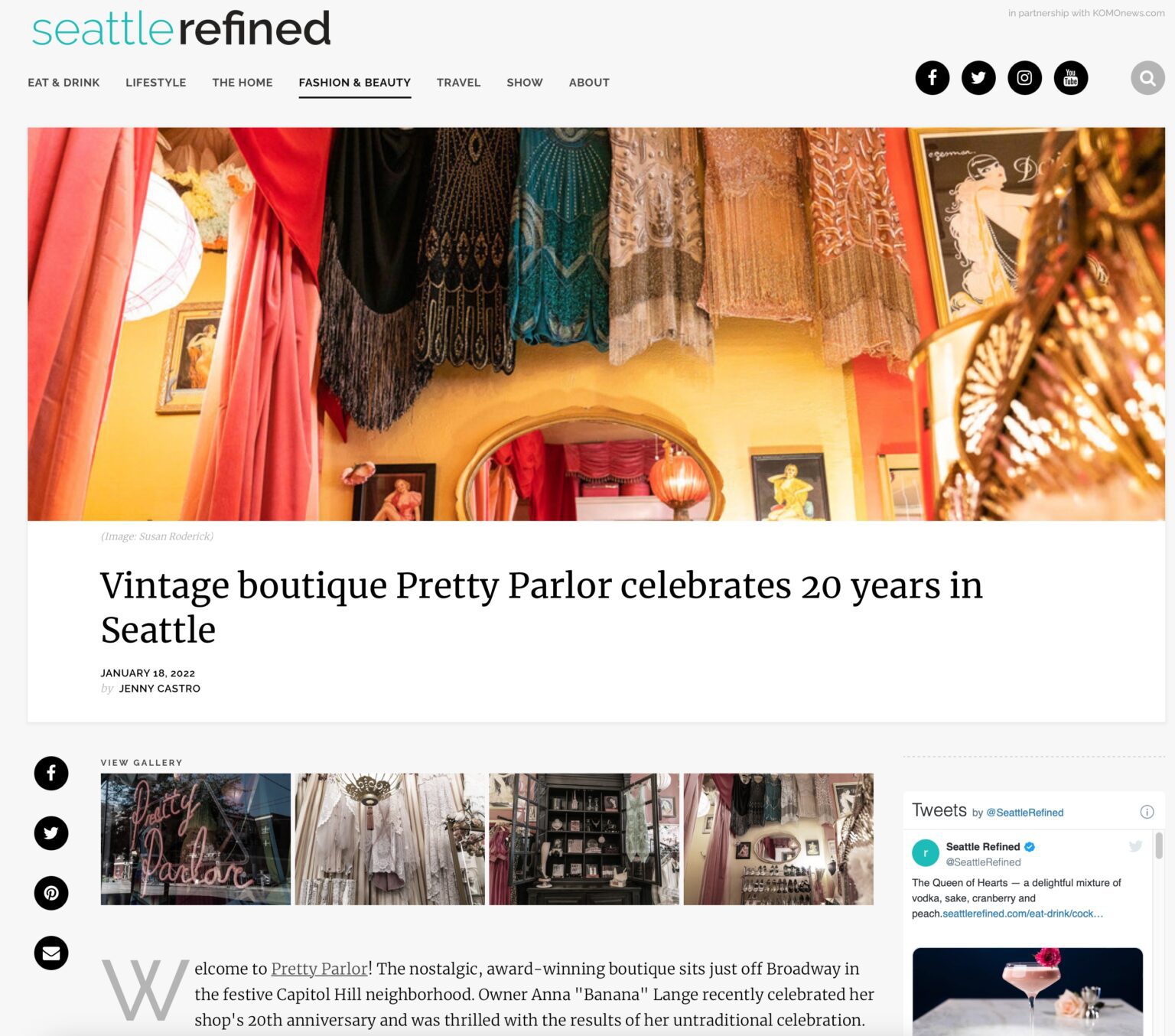 Pretty Parlor's 20 Anniversary Celebration Featured in Seattle Refined ...